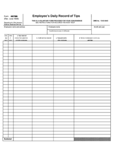 Irs form 4070a - The Source Full